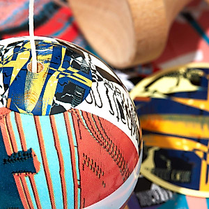 KROM - Kendama Toy NOIA 4 - Original - High Wood Quality - Extra Strong - for Beginner and Pro - Gift Pack : Extra String + Stickers