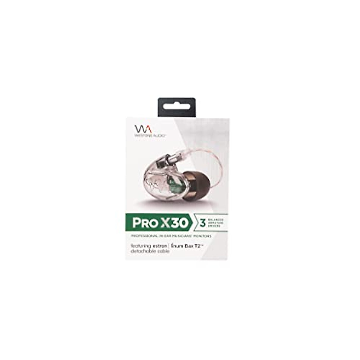 Westone Audio Pro X30 IEM Earphones - Three-Driver Noise Isolating Musician in-Ear Monitor Wired Earbuds