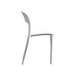 Christopher Knight Home Dean Outdoor Plastic Chairs (Set of 2), White