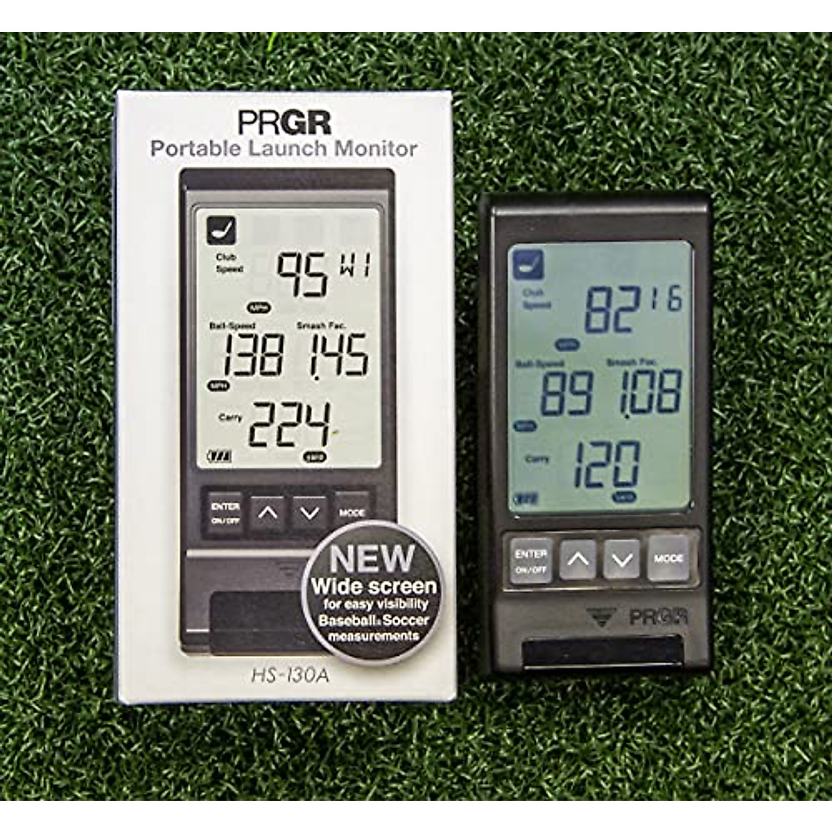 PRGR Black Pocket Launch Monitor HS-130A (New 2021 Model)