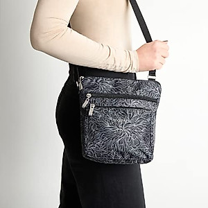 Baggallini womens Pocket With Rfid Crossbody Bags, Midnight Blossom, One Size US