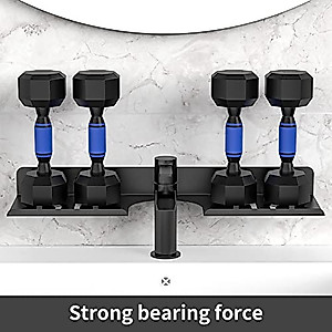 CAXIMSY Wall Mounted Floating Metal Shelf Strip Bathroom Shelf Wall Mount Shelves Space Saving Rustproof Extra U-Shaped Strong Faucet Shelves Storage Shelf (Black, 15.74In（40CM）)