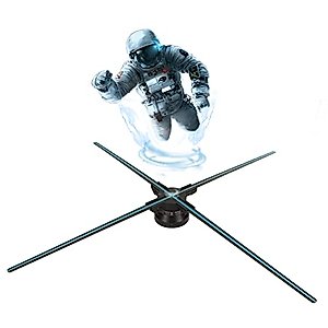 3D Hologram Advertising Display Fan 33.5inch, 1600×1600 Hi Resolution and APP Control, 8G Built in, LED Light 3D Holographic Projector Fan for Business Store Shop Bar(US)