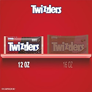 TWIZZLERS Twists HERSHEY'S Chocolate Candy Bags, 12 oz (6 Count)