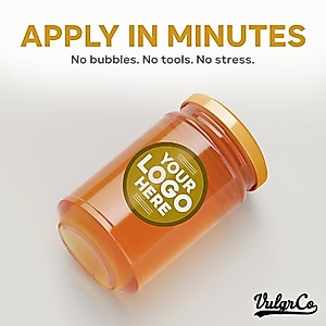 VulgrCo Custom Design Your Own Personalized Labels Stickers Decals Text Name Image Photo 120 Pack