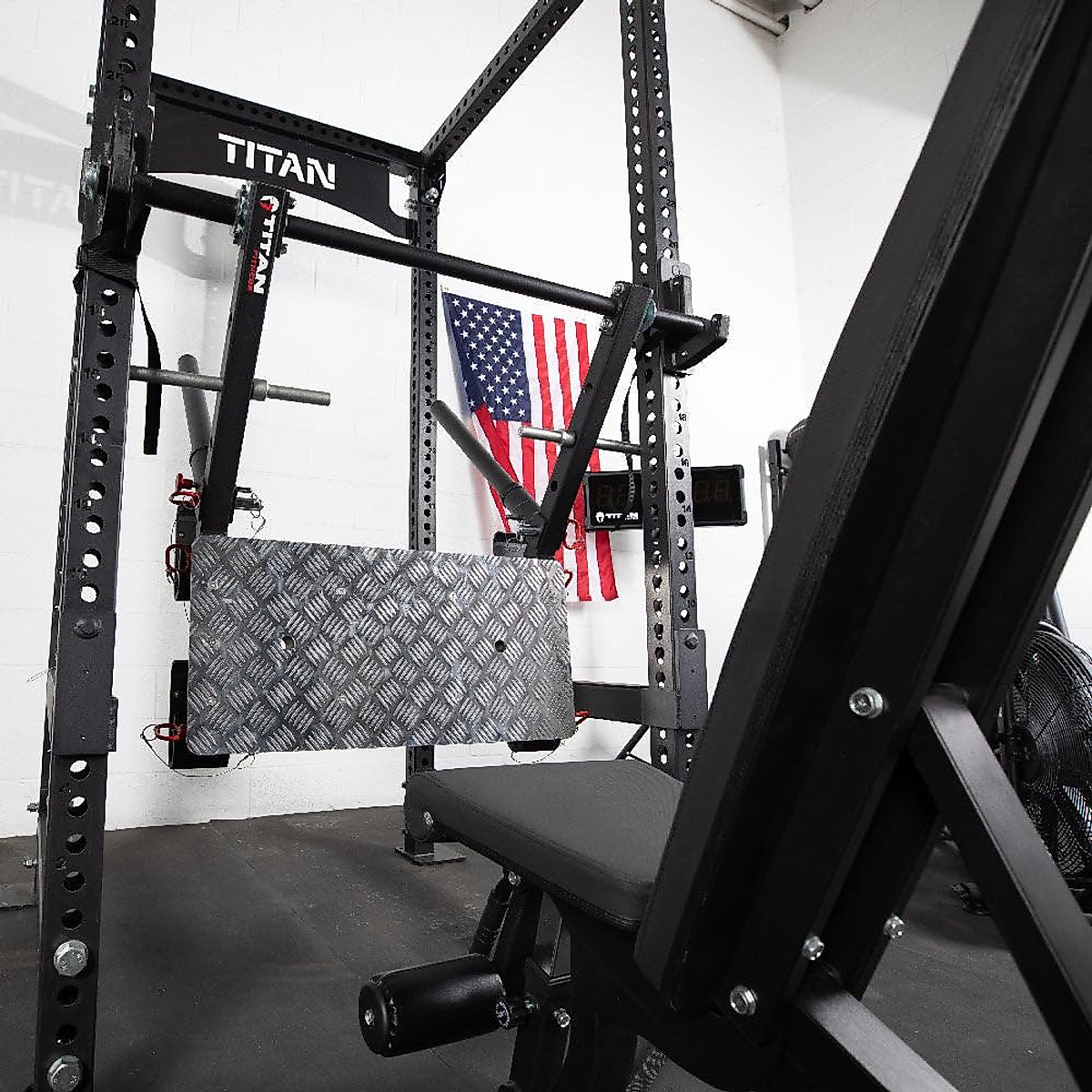 Titan Fitness Power Rack Stealth Leg Press, Compatible with All Titan Series Racks, Rated 500 LB