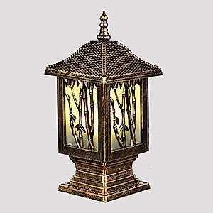 Outdoor Post Light Outdoor Post Light -Water-Resistant Pillar Light, Community Courtyard Garden Door Patio Stigma Lamps -Modern Home Outdoor Post Lights