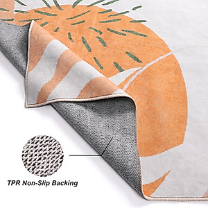 ComiComi Washable Rug - Stain Resistant Area Rugs for Living Room, Morandi Bedroom Rug, Washable Modern Area Rugs(TPR65-Pink, 5'x7')