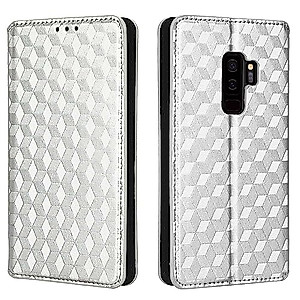 Case Compatible with Samsung Galaxy S9 Plus,Leather Case with Card Slot.Wallet Design,Stereoscopic Patterns.Standable Case