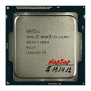 SAAKO Xeon E3-1220 v3 3.1 GHz Quad-Core CPU Processor 80W LGA 1150 Making Computers Process Data Faster