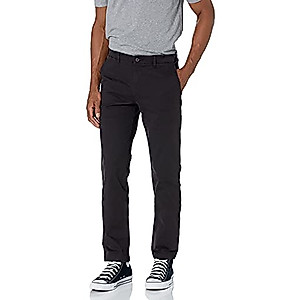 Goodthreads Men's Slim-Fit Washed Comfort Stretch Chino Pant, Black, 31W x 30L