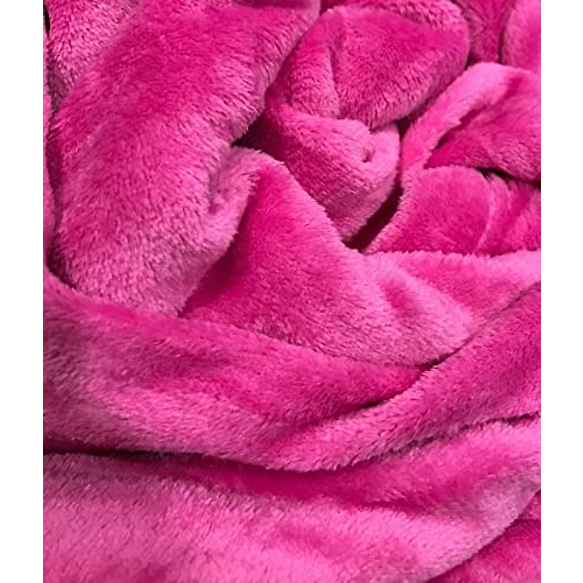 Home Must Haves Solid Hot Pink Affordable Fleece Super Soft Warm Cozy Plush Premium Sofa Couch Picnic Bed Queen Size 80" x 80"