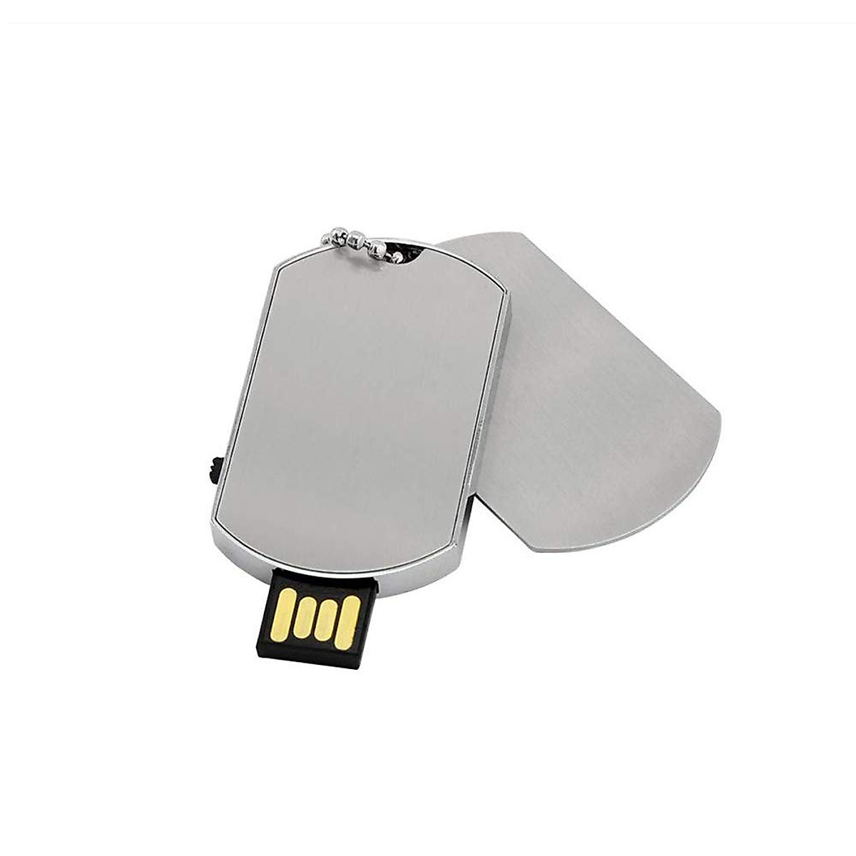 64GB Dog Tag USB 2.0 Flash Drive Metal Necklace Thumb Drive Memory Stick Pendrive Jump Drive U Disk Pen Drive