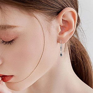 YAFEINI Spoon Earrings Sterling Silver Spoon Dangle Drop Earrings Spoon Jewelry for Women Gifts