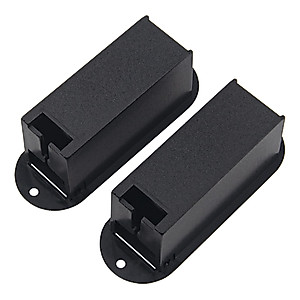 4Pcs Yootones 9V Battery Holder Case Box Base with Cable Connector Buckle Compatible with Active Bass Guitar Pickup