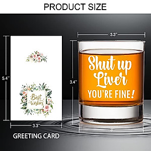 AGMdesign,"Shut Up Liver You're Fine Whiskey Glasses Gifts, Funny Christmas, Mother's Day, Father's Day, Birthday Gifts for Drink Lovers, Wife, Husband, Father, Mother