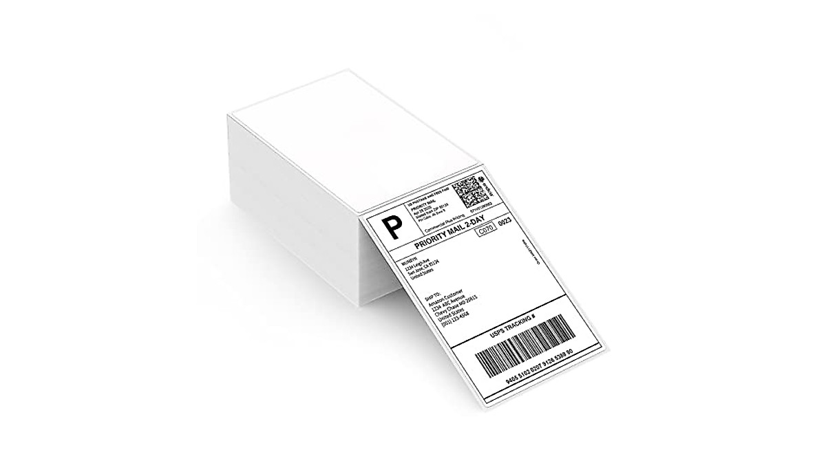 MUNBYN 4x6 Thermal Shipping Labels | 500 Fanfold Stack