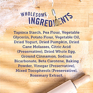 Three Dog Bakery Grain Free Wafers Baked Dog Treats, Pumpkin, 13 oz (Pack of 2)