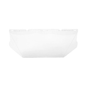 MSA Safety 10115840 V-GardClear Polycarbonate Faceshield, 8" x 17" x 0.06" Size
