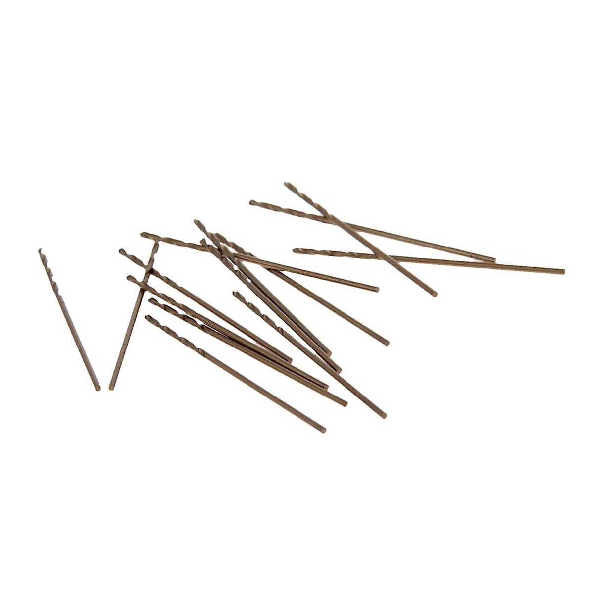 Utoolmart Twist Drill Bit, High Speed Steel Twist Drill Bit, Equal Reduced Shank Bit, 0.8mm Dia Twist Bits, M35 Cobalt Twist Drill Bit Set, for Steel Aluminum Alloy, 20 Pcs