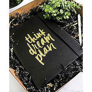 Crinkle Cut Paper Shred Filler (1/2 LB) for Valentine's Day Gifts Craft DIY's Packaging, Black & Gold Shredded paper for Gift Box, Wrapping & Basket Filling for Christmas, Halloween & Wedding Decorations (Black & Gold）