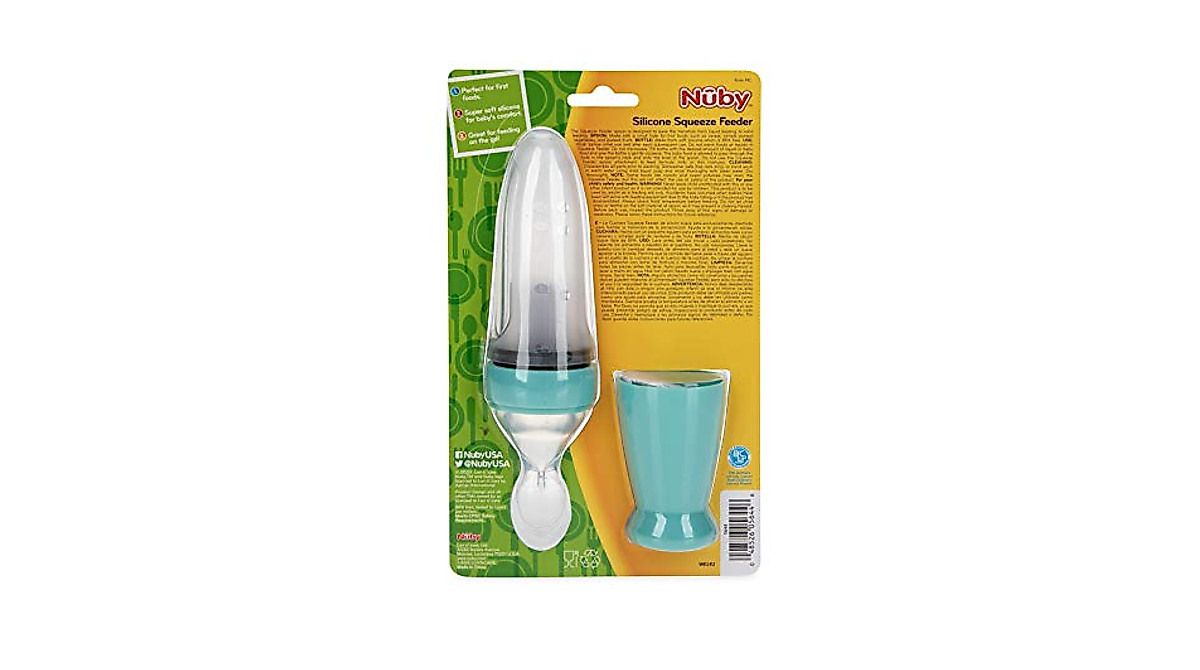 Nuby Silicone Squeeze Feeder: Gentle Baby Food Dispenser