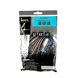 Metra Double DIN Installation Kit for Select Ford Vehicles 2001-up + Metra Wiring Harness for Select Ford Vehicles with Premium Sound and RCA