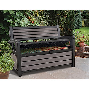 KETER Hudson Bench Outdoor Storage Box 227 Litres
