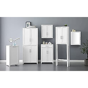 Crosley Furniture Savannah Wall Cabinet, White