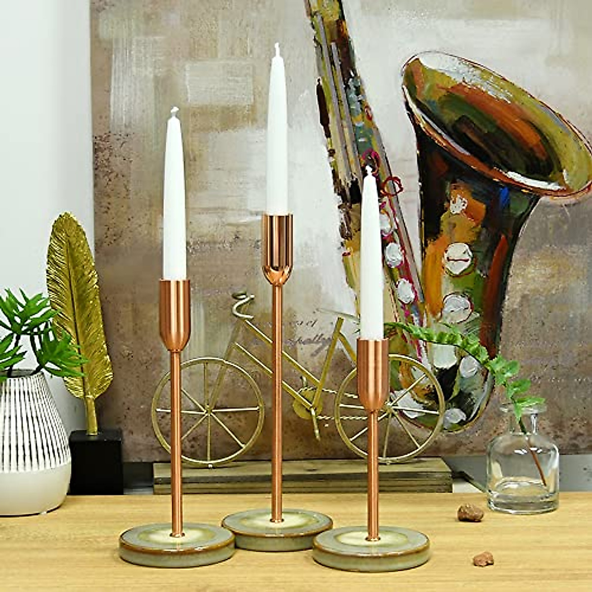 6 Inch White Taper Candles