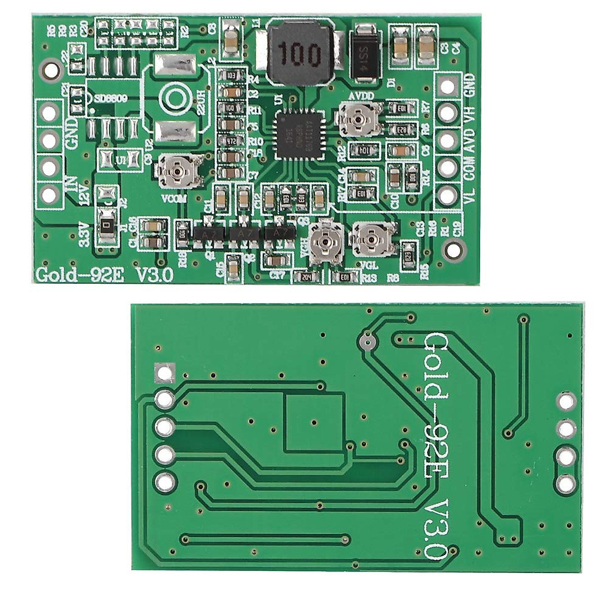 Yosoo Health Gear LCD TCON Board, Boost Board Module LCD TCON Board VGL VGH VCOM AVDD 4 Adjustable Gold-92E Zhide
