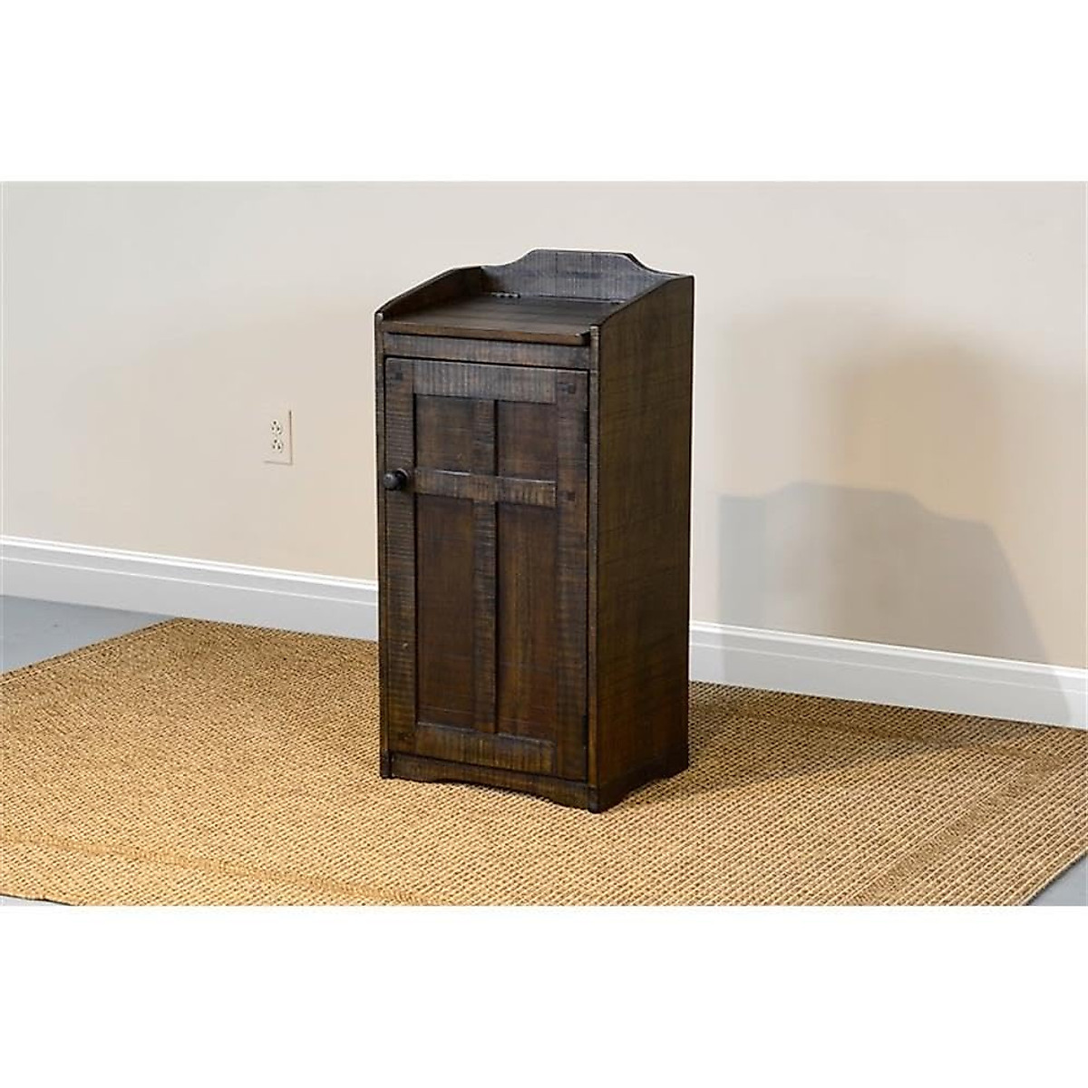 Sunny Designs 2110TL Homestead trash Box in Tobacco Leaf