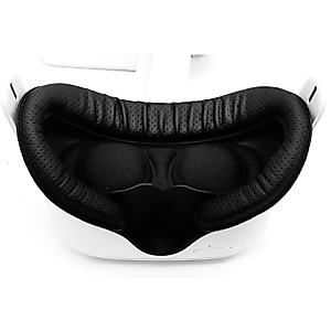 Upgrade Facial Interface Bracket & 2Pcs PU Leather Foam Face Cover Pad & Lens Cover Silicone Small & Large Anti-Leakage Nose Pad for Oculus Quest 2 Accessories Set 6 in 1