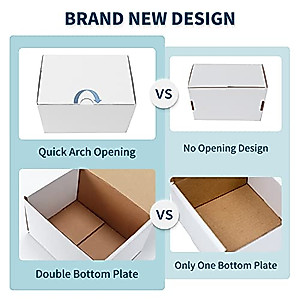 WIFTREY 7x5x4 White Shipping Boxes 25 Pack for Small Business, Small Corrugated Cardboard Boxes for Mailing, Packing, Shipping
