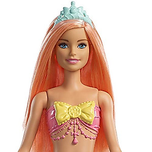 Barbie Dreamtopia Mermaid Doll, approx. 12-inch, Rainbow Tail, Coral Hair, for 3 to 7 Year Olds​​​