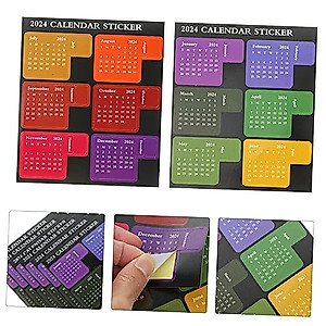 Ciieeo 1 Set Books Calendar Sticker Labels tag School Book tabs Planner Accessories DIY Planner tabs Multi-Function Book tabs Household Planner tabs Adhesive Tape Paper Office Portable