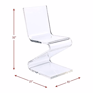 Picket House Furnishings Peek Acrylic Z-Chair