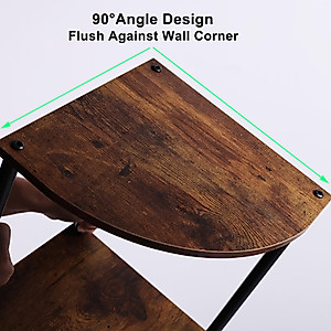 SHENGTIAN 5 Tier Corner Shelves, Multipurpose Shelving, Corner Bookshelf Plant Stand, Corner Storage for Living Room, Kitchen, Home Office