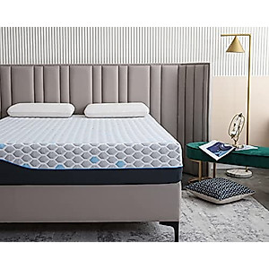 MLILY Queen Mattress, 10 Inch Memory Foam Mattress Bed in a Box, Medium, EGO Charcoal Green Tea and Cooling Gel Infused CertiPUR-US Certified, Made in USA