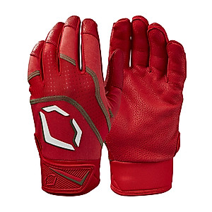EvoShield Youth Khaos Batting Gloves - Scarlet, Small