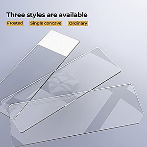 Vabiooth Rounded Edge Microscope Slides Kit, 50 Pcs Pre-Cleaned Blank Microscope Slides and 100 Pcs 22x22mm Square Coverslips Cover Glass for Monocular Binocular Trinocular Microscopes
