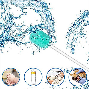 (50 Pack) Disposable Oral Swabs, Sterile Dental Sponge Swabsticks Unflavored for Mouth & Gum Cleaning