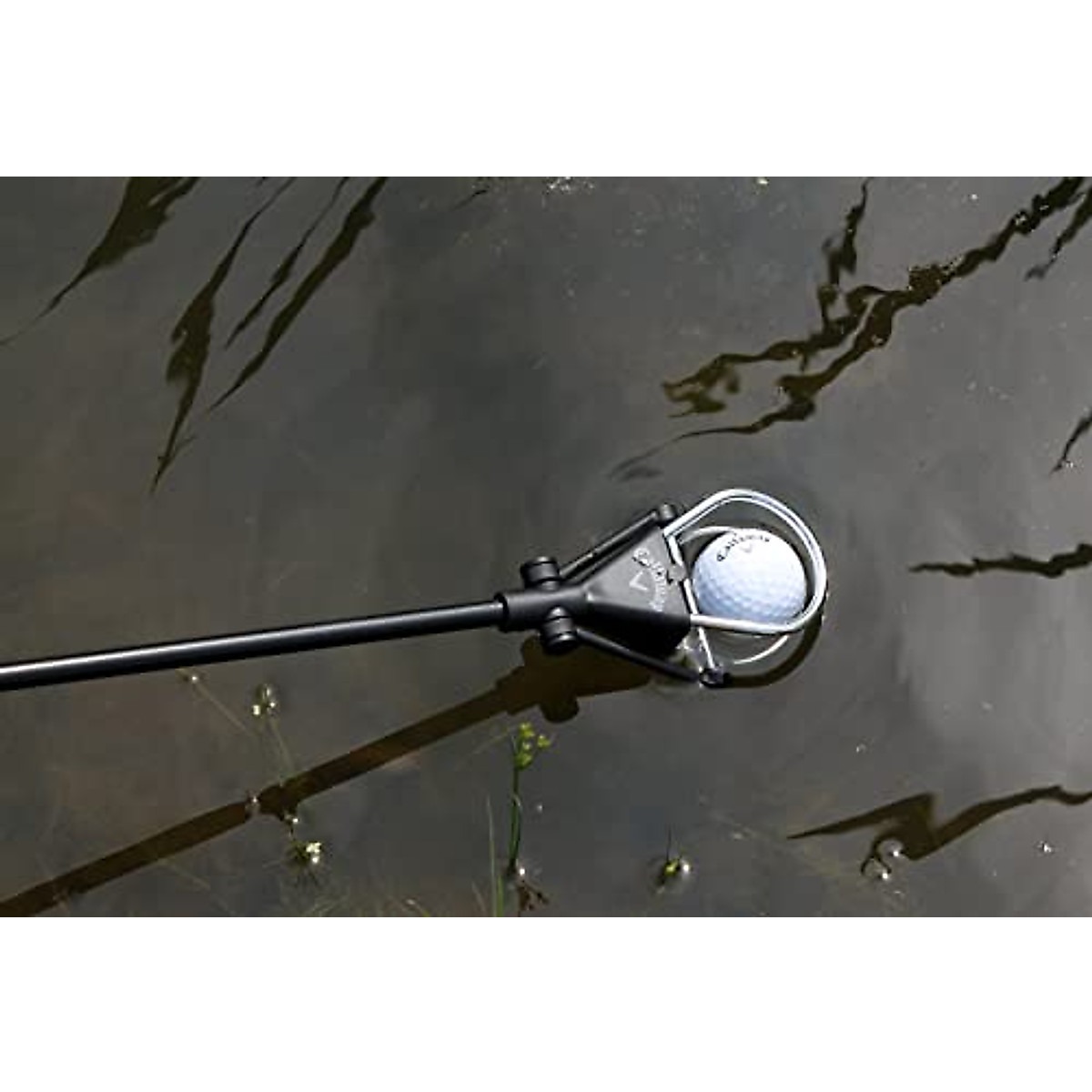 Callaway Golf Ball Retriever for Water, Telescopic with Dual-Zip Headcover, Black, 15 Feet