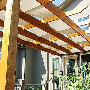 COARBOR 8'x26' Outdoor Shade Fabric Cloth Material Roll for DIY Pergola Cover Garden Plant Patio Deck Porch Shade Cover Yard Balcony Backyard Pergola Shade Privacy Screen Beige