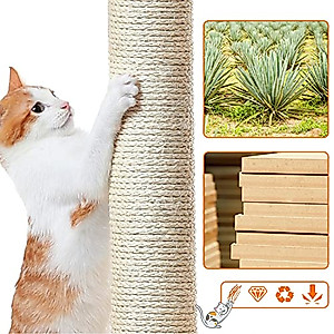 Yaheetech 76.5in Cat Tree Cat Tower with 3 Condos, 3 Cozy Perches with Dangling Ball, Scratching Posts, 2 Baskets, Pet Bed Furniture Activity Center for Indoor Cats and Kittens