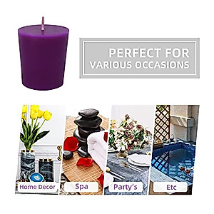 Zest Candle 12-Piece Votive Candles, Purple