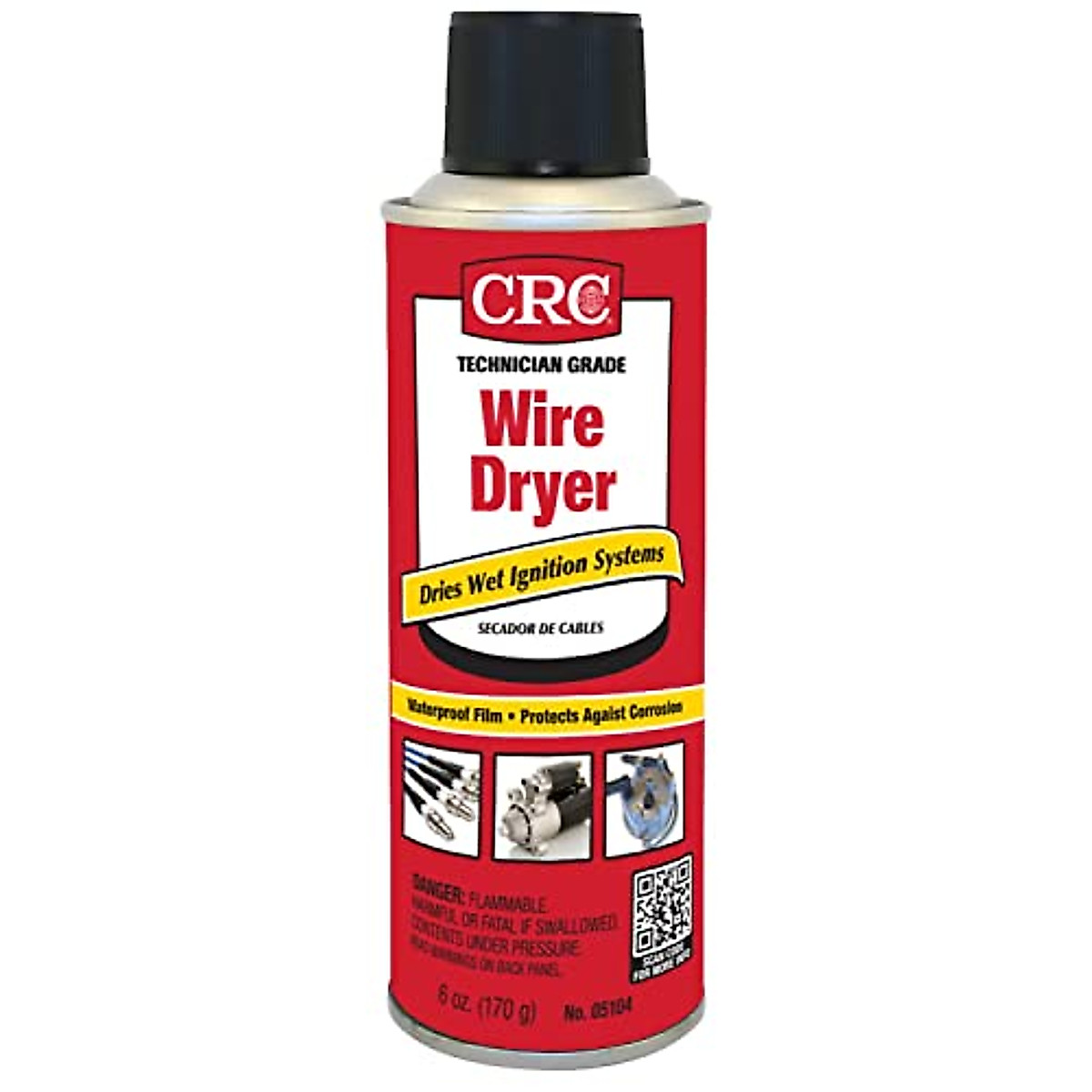 CRC, Wire Dryer, Wet Ignition System Dryer, 6 Wt Oz, 1 Pack