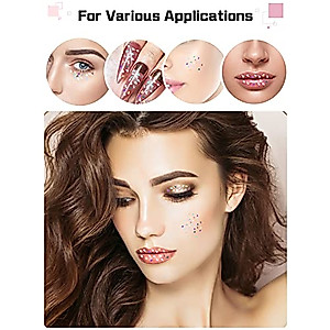 EBANKU Chunky Glitter, Water Droplets Confetti Sequin Glitters Resin Sparkle Chunky Sequins for Make Up, Body, Face, Slime, Resin Craft, Tumblers, Party Decor （3.5 Oz 100g）