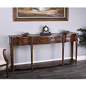 BUTLER PEYTON VINTAGE OAK CONSOLE TABLE