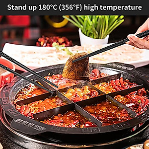 Ohtomber Black Fiberglass Chopsticks Reusable - 10 Pairs 9.5 Inch Chop Sticks Pack Reusable Dishwasher Safe, Japanese Style Non-Slip chopstick